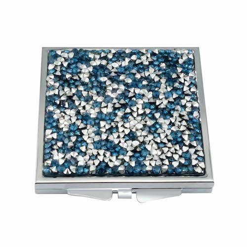 China Supplier of Black Crystal Square Compact Mirror